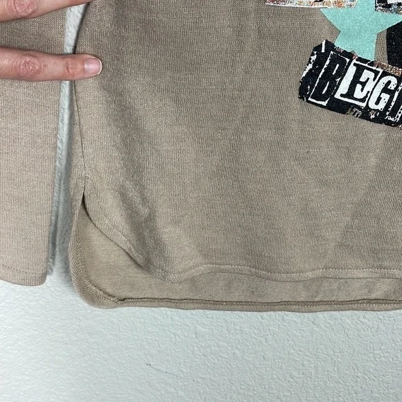 cc collect | Sweaters | Cc Collect Art To Wear Sweater Beige Tan ...